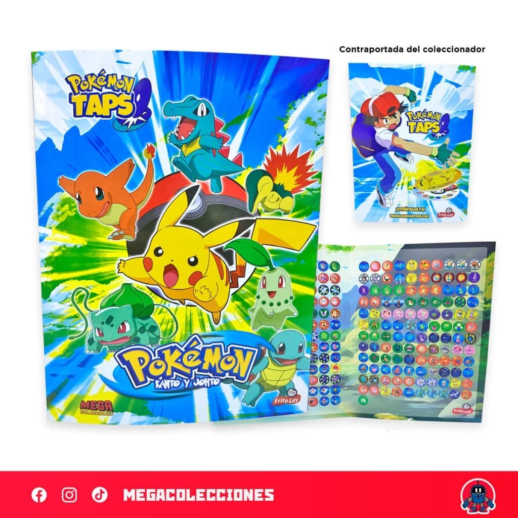 Coleccionador para taps de Pokémon + Micas para taps | Megacolecciones
