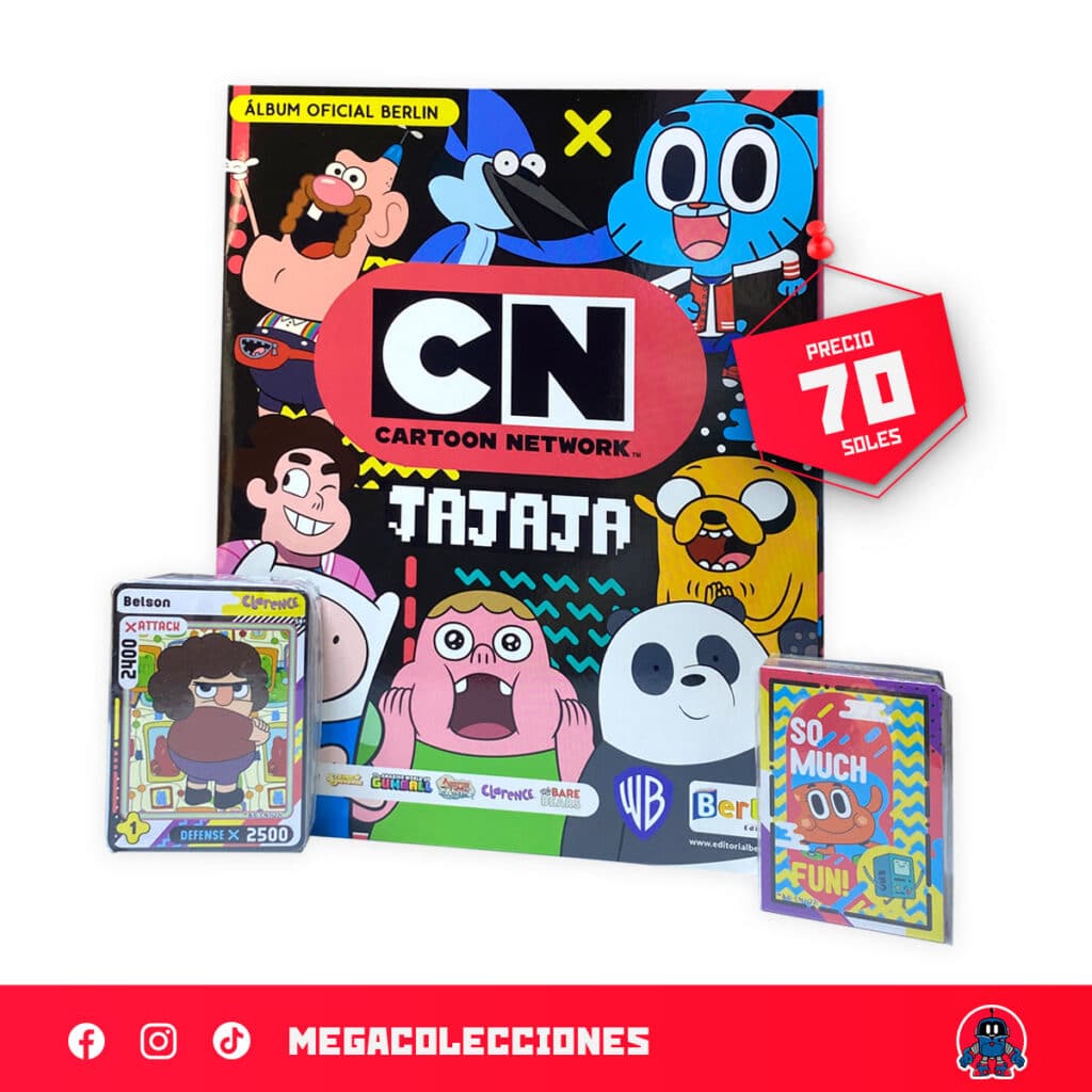 Álbum Cartoon Network (E. Berlin) + Set completo de figuras para pegar ...