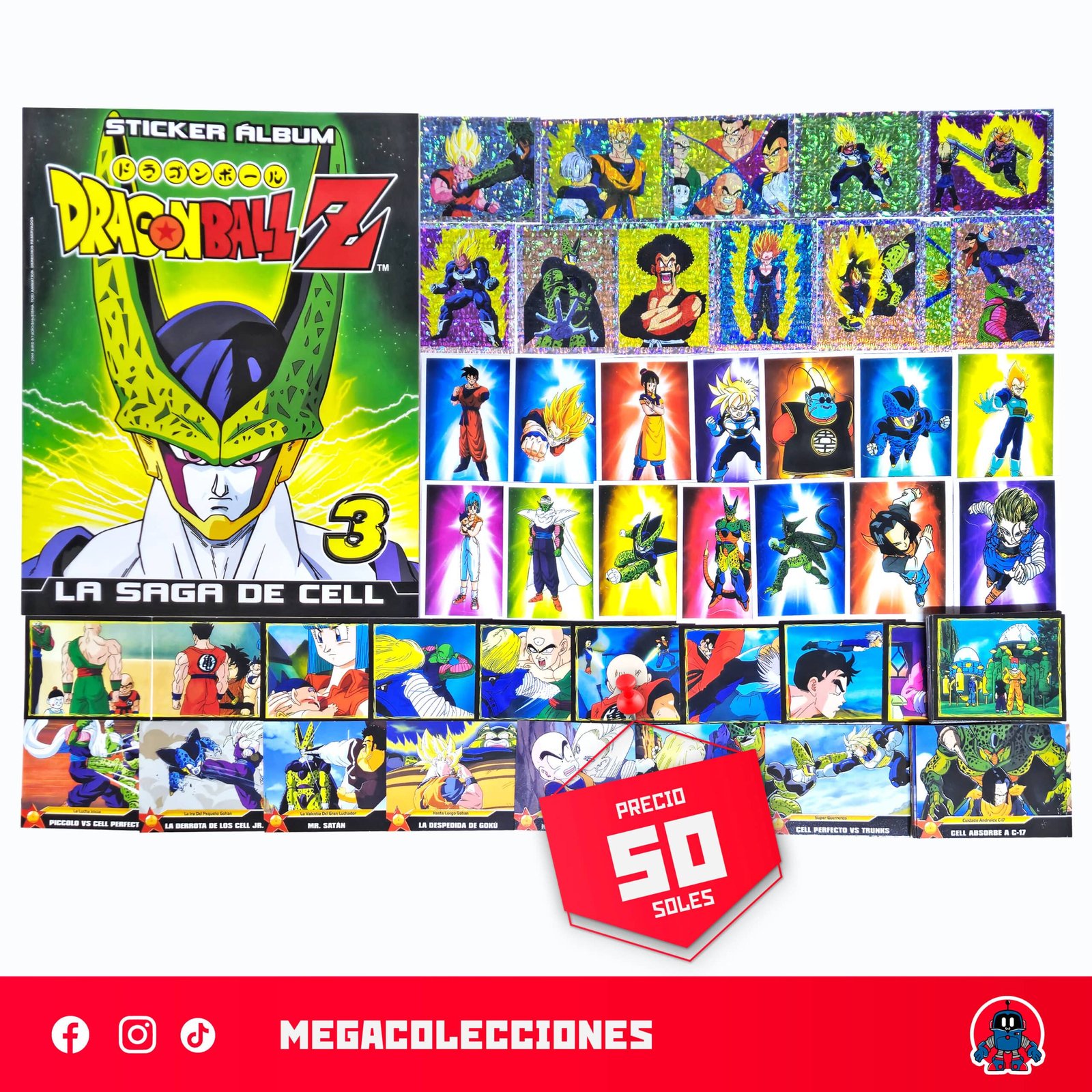 Álbum Dragon Ball Z3 (Reedición Navarrete) + Set completo de figuras ...