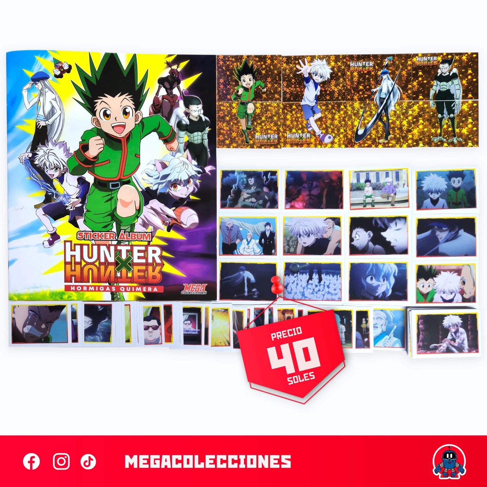 Álbum Hunter x Hunter + Set completo de figuras para pegar ...