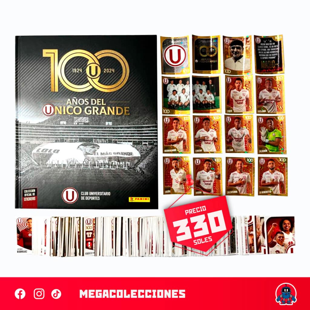 Álbum Tapa Dura Centenario Universitario de Deportes - U (Panini) + Set ...