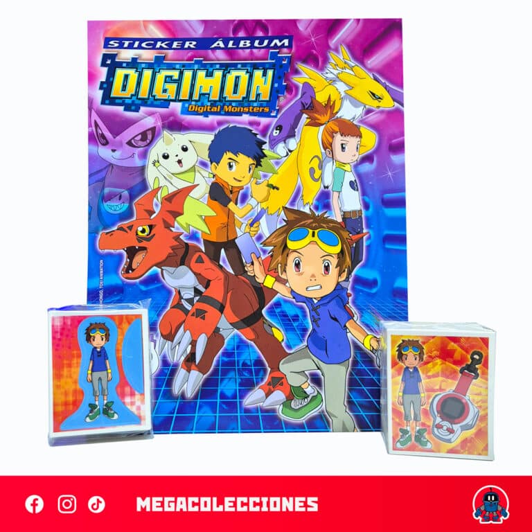 Álbum Digimon 3 (Navarrete) + Set completo de figuras para pegar ...