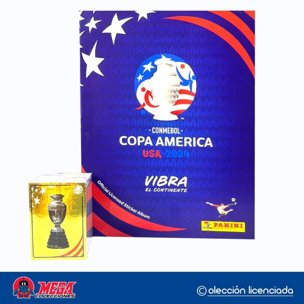 Álbum Copa América 2024 (Panini) + Set completo de figuras para pegar ...