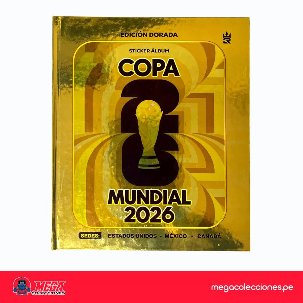 Album Copa Mundial 2026 Tapa Dura Dorada